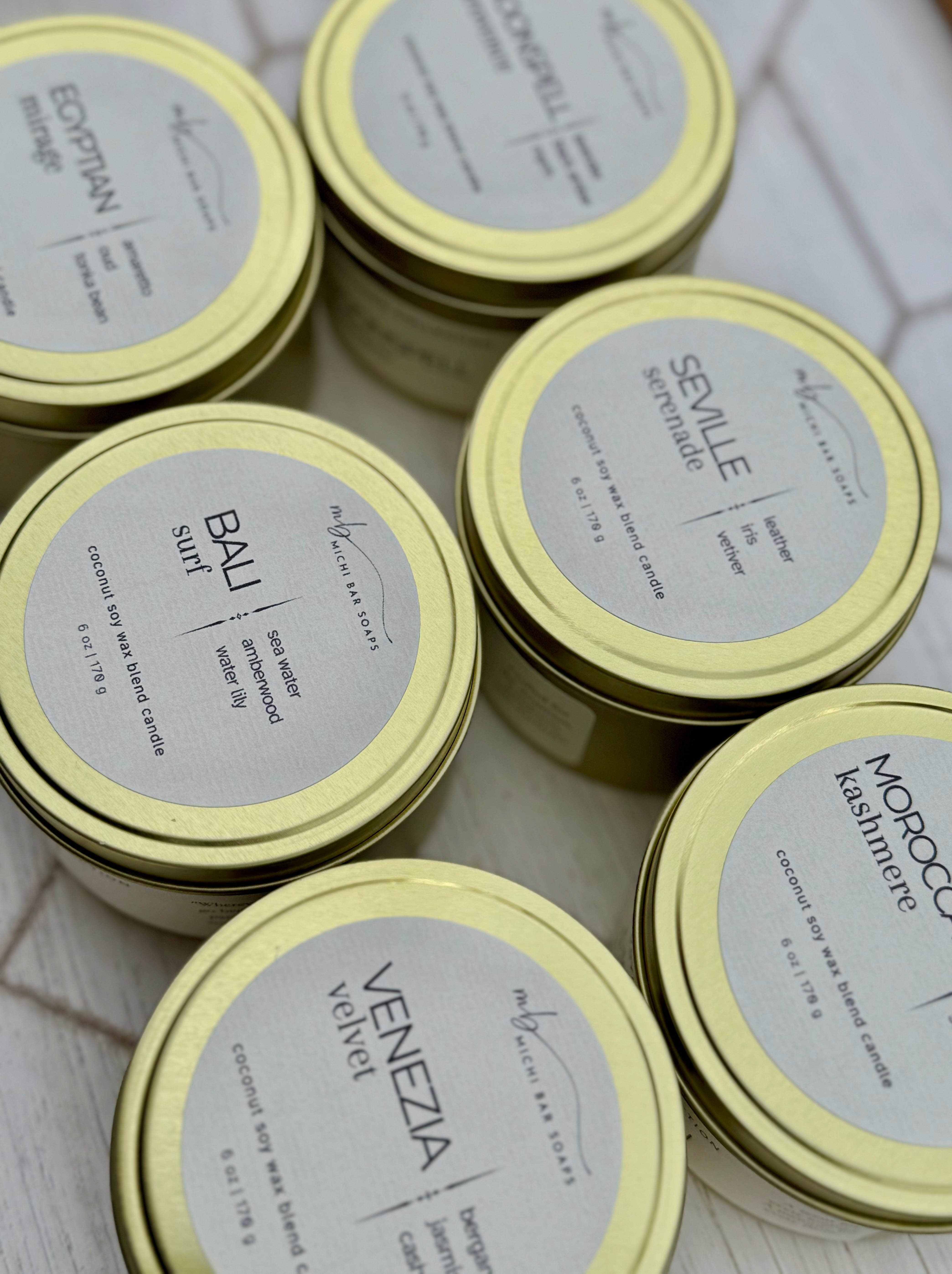 The Voyager Candle Collection – Michi Bar Soaps